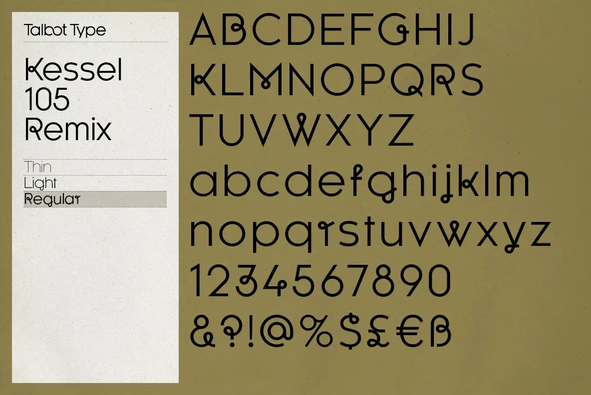 Kessel 105 Remix Font - FontPath