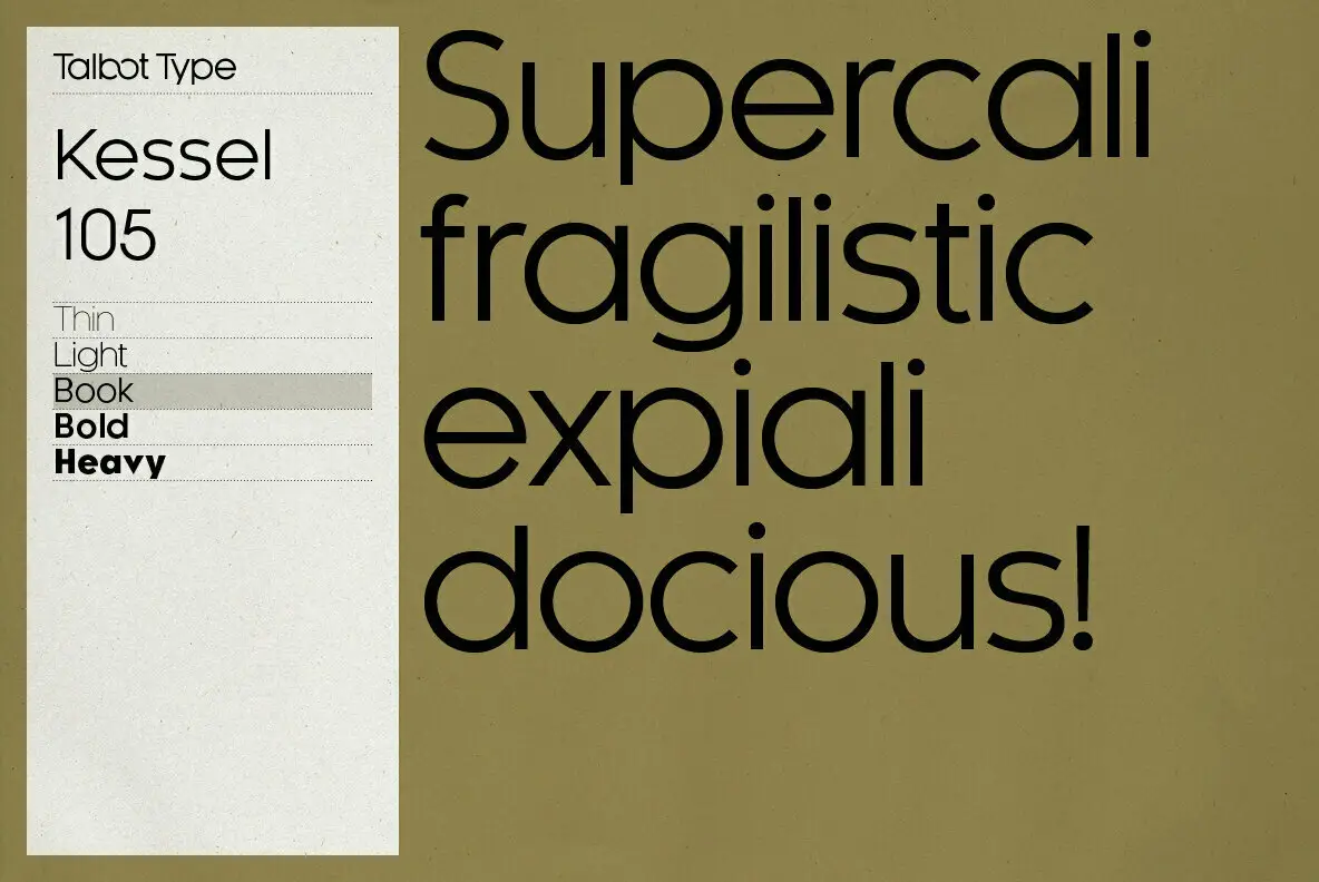 Kessel 105 Font - FontPath