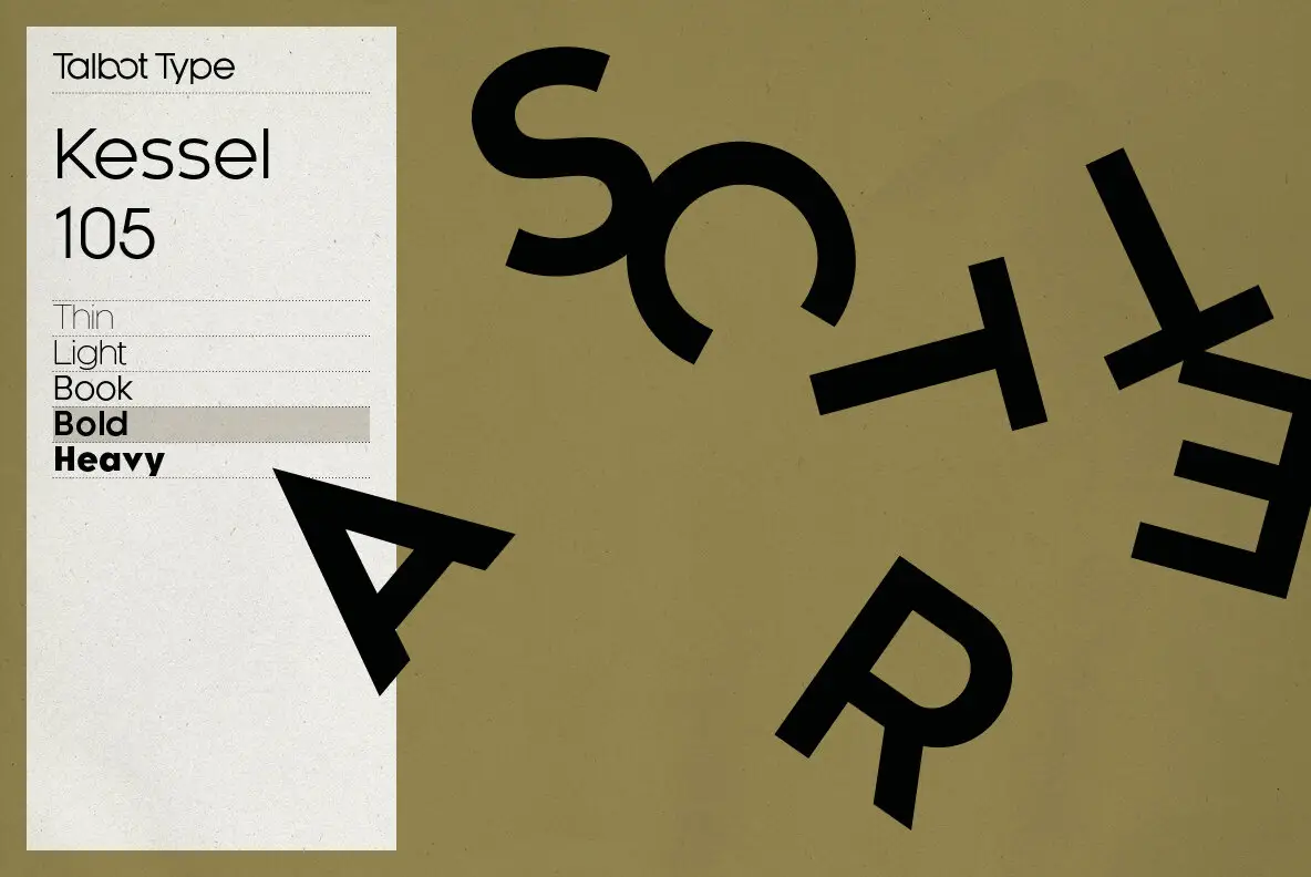 Kessel 105 Font - FontPath