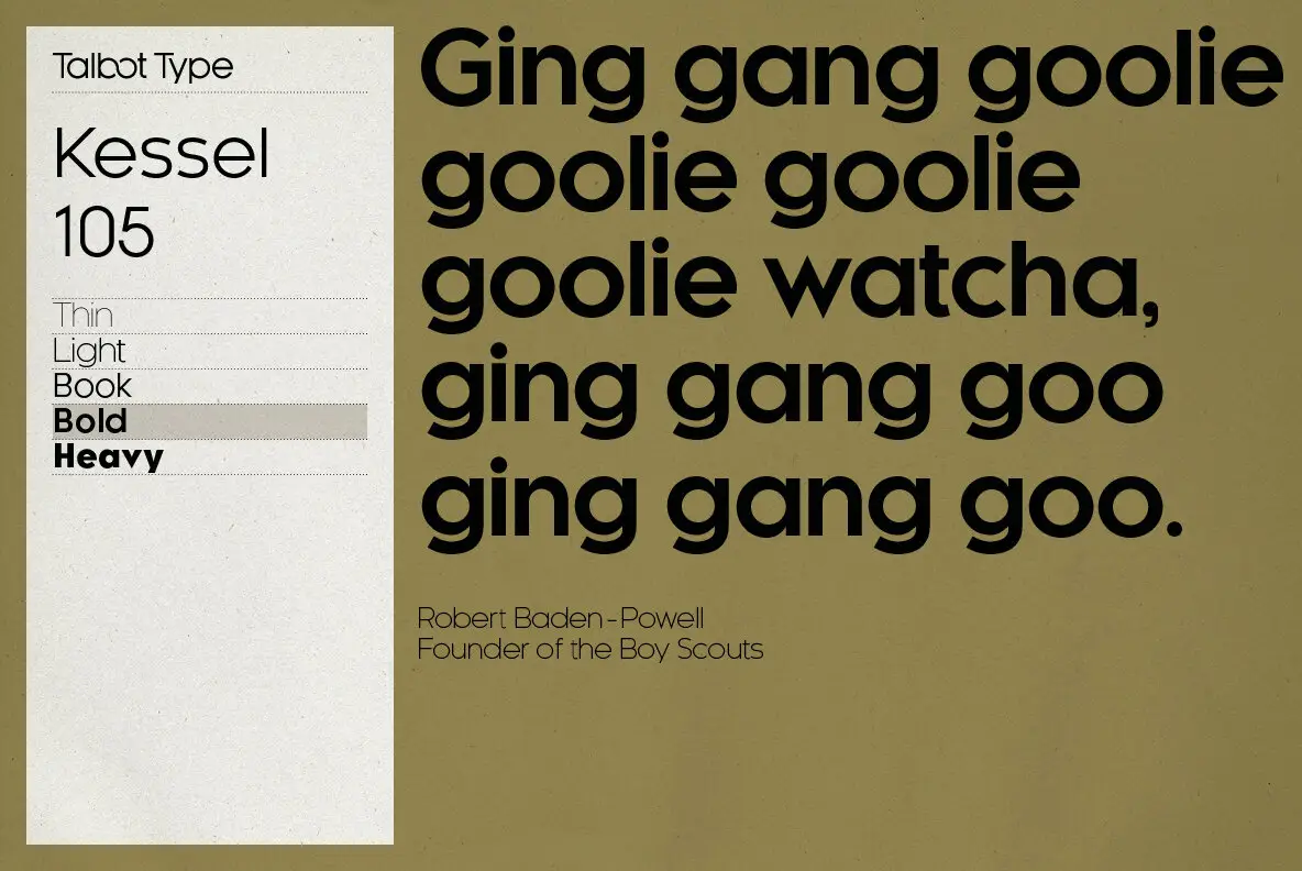 Kessel 105 Font - FontPath