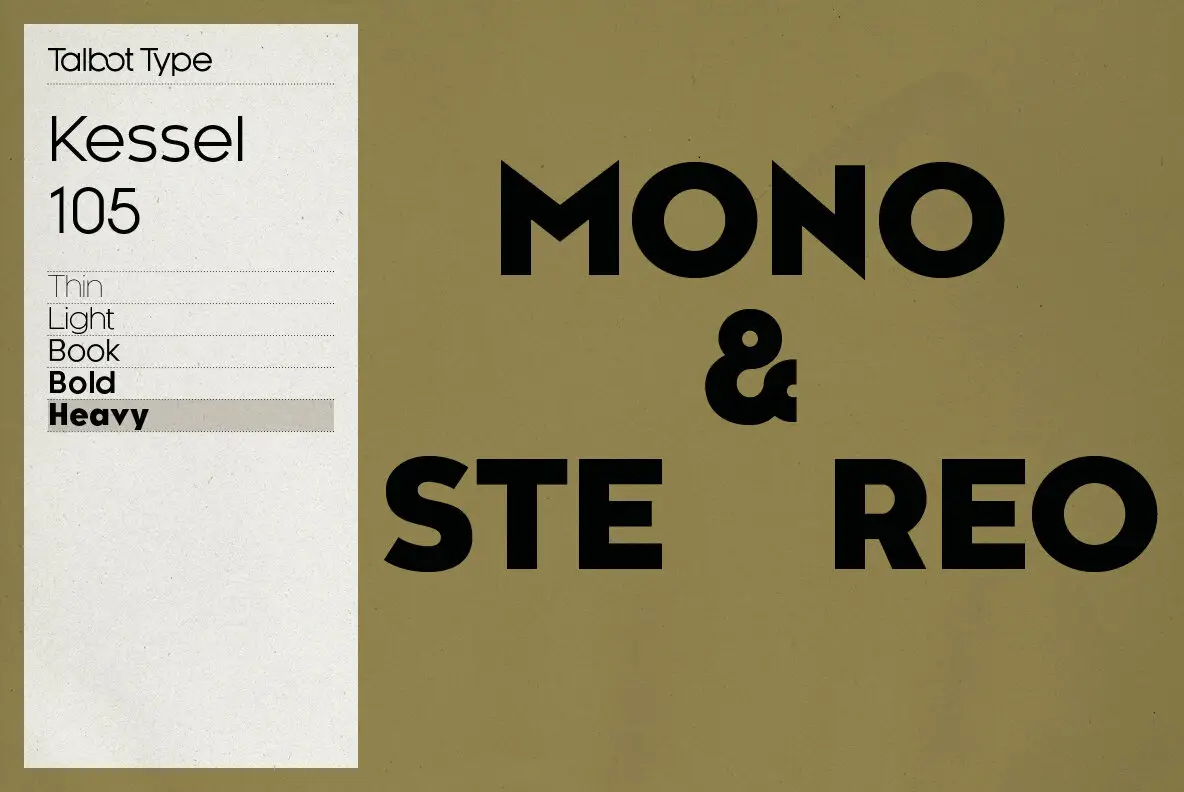 Kessel 105 Font - FontPath