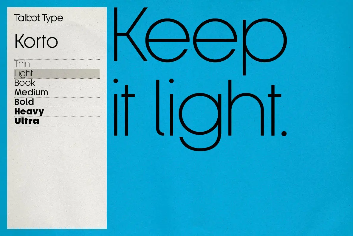 Korto Font - YouWorkForThem