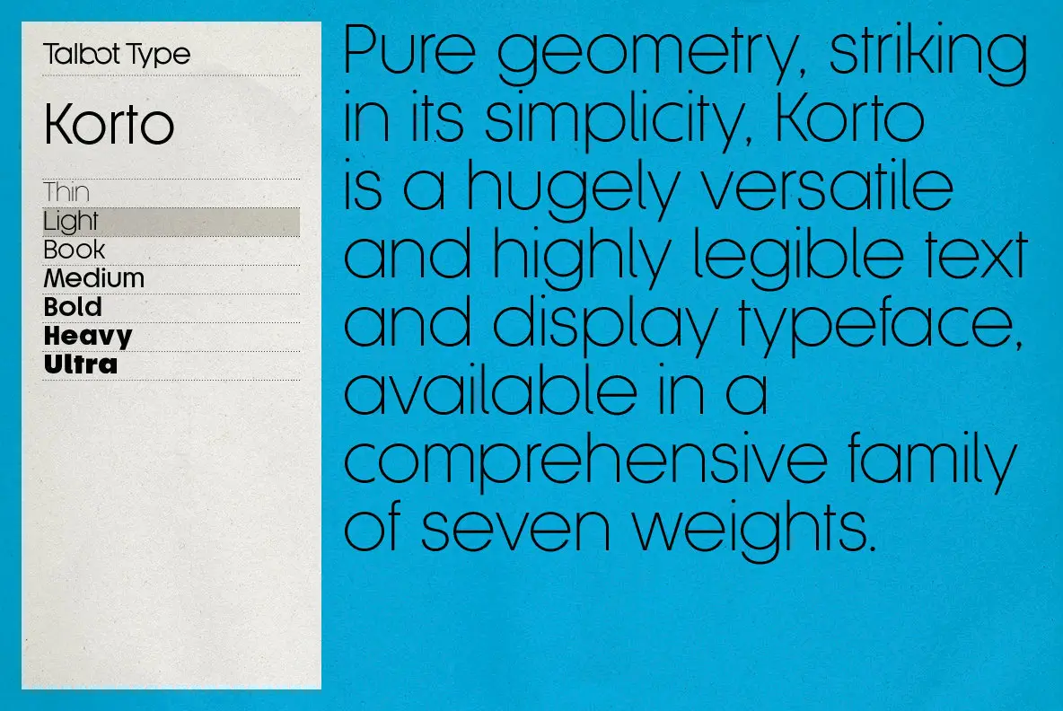 Korto Font - YouWorkForThem