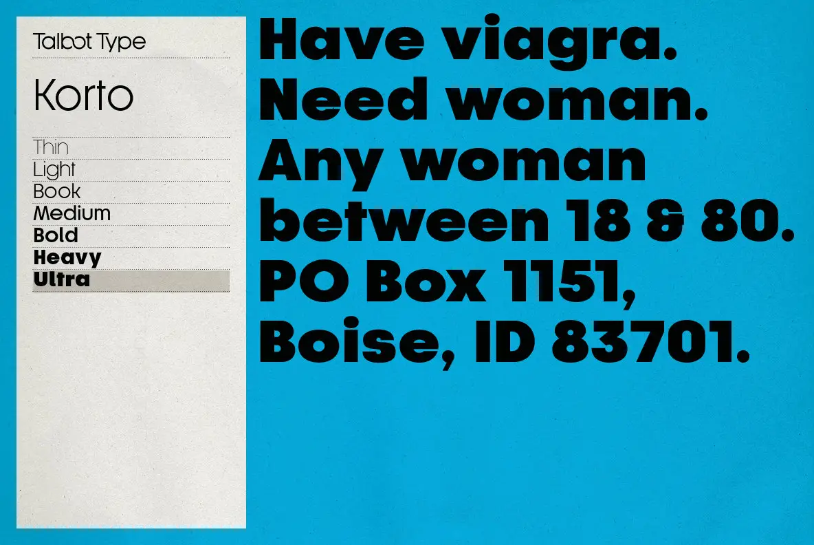 Korto Font - YouWorkForThem