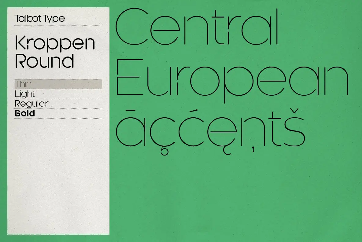 Kroppen Round Font - FontPath