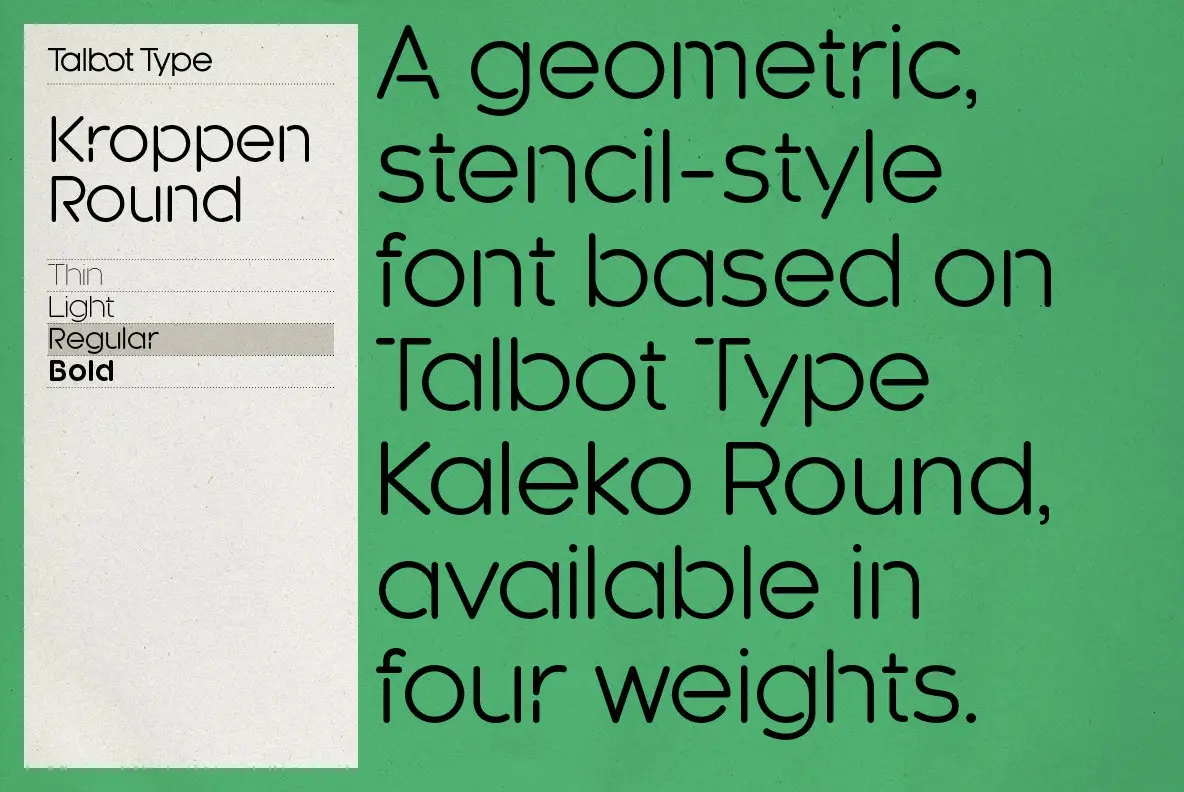 Kroppen Round Font - FontPath