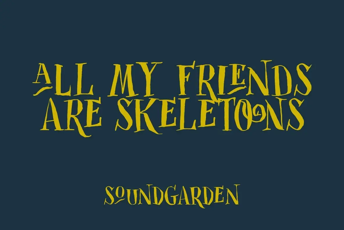 Closet Skeleton Font - FontPath