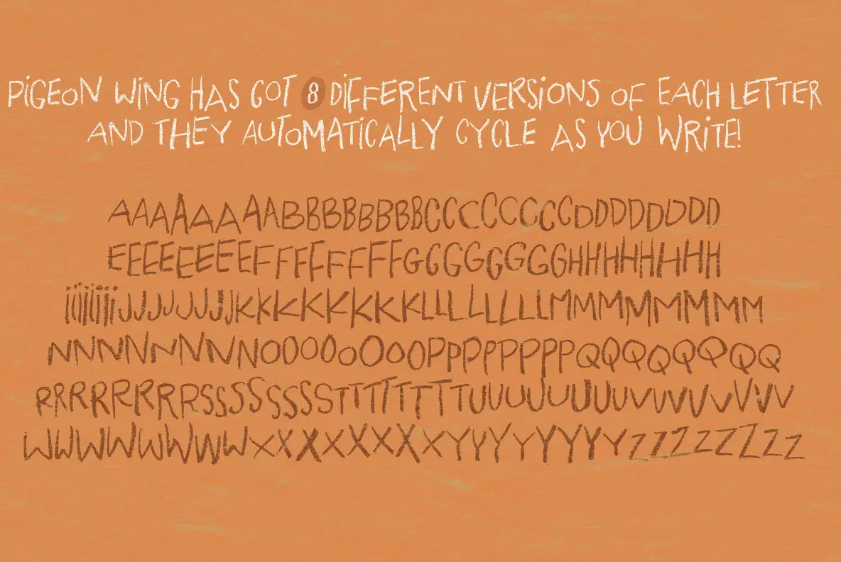 Pigeon Wing Font - FontPath