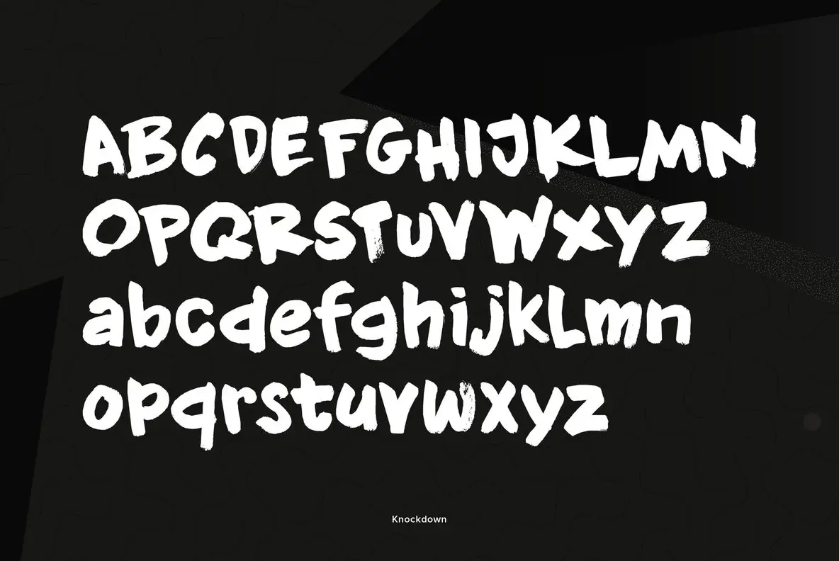 Knockdown Font - YouWorkForThem