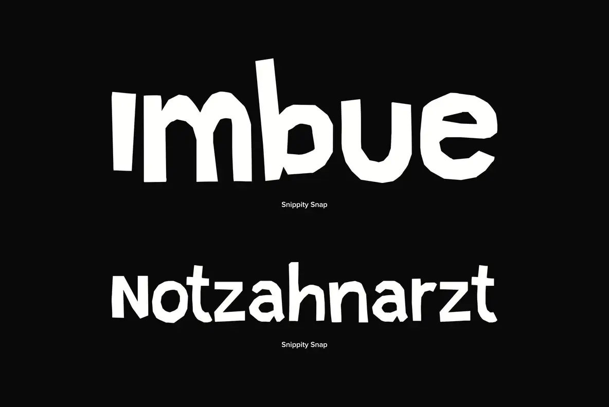 Snippity Snap Font - YouWorkForThem