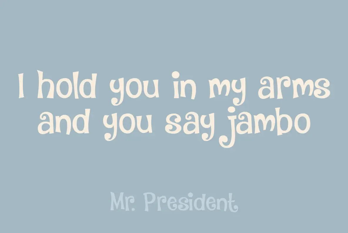 Jambo Font - YouWorkForThem