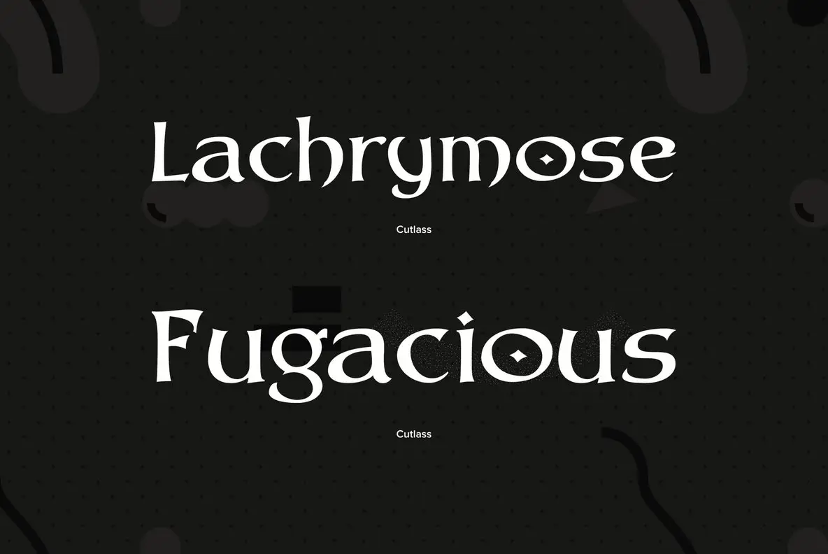 Cutlass Font - YouWorkForThem