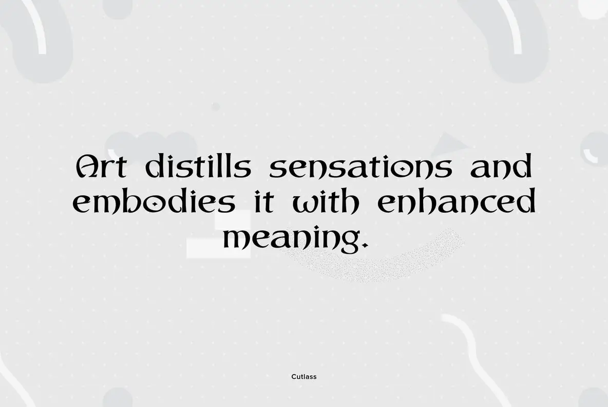 Cutlass Font - YouWorkForThem