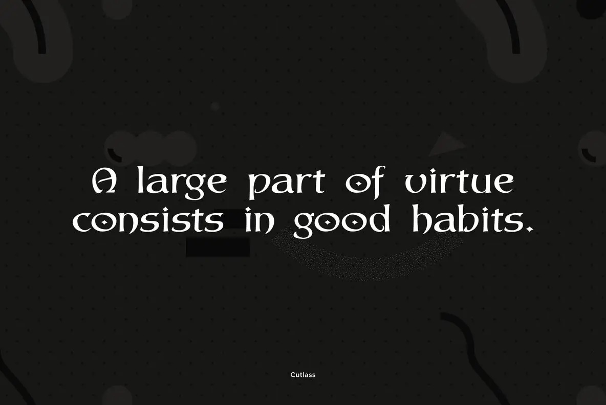 Cutlass Font - YouWorkForThem