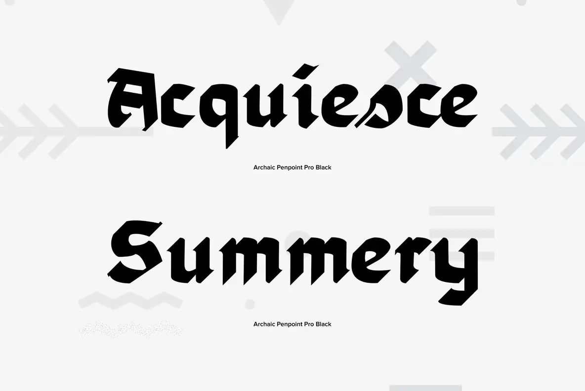 Archaic Penpoint Font - YouWorkForThem