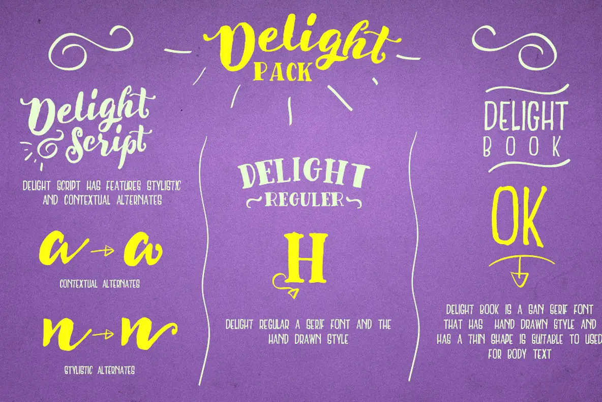 Delight Font - YouWorkForThem