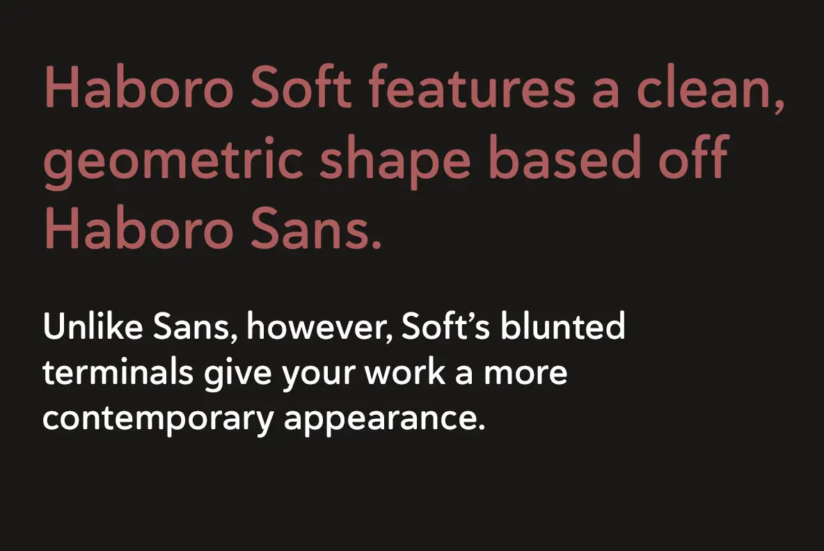 Haboro Soft Font - FontPath