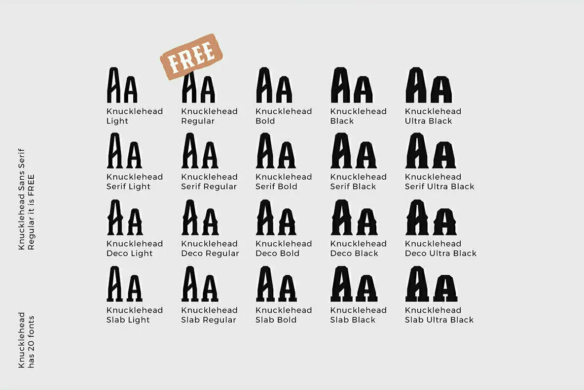 Knucklehead Font - YouWorkForThem