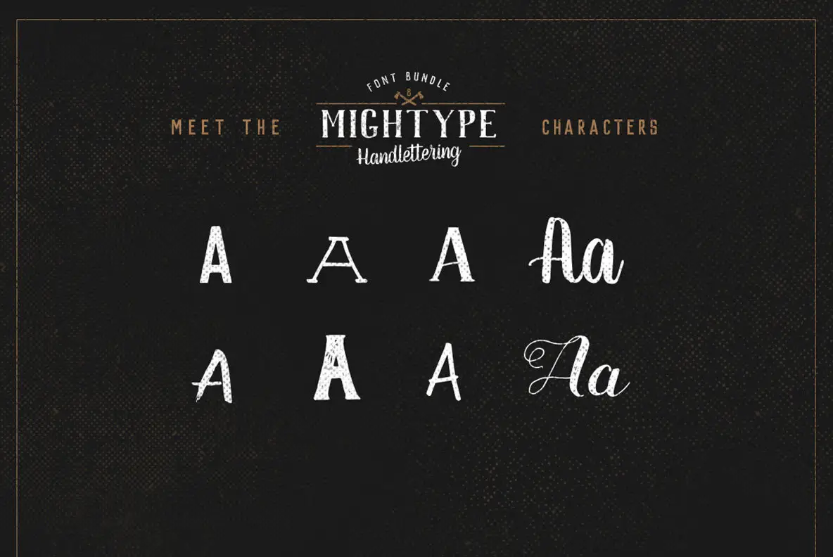 Mightype Handlettering Pack Font - FontPath