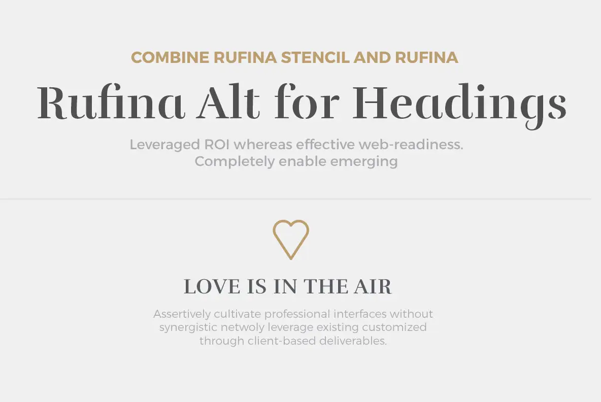 Rufina Stencil Font - FontPath