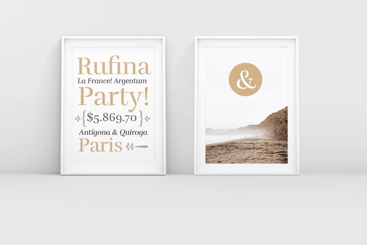 Rufina Stencil Font - FontPath
