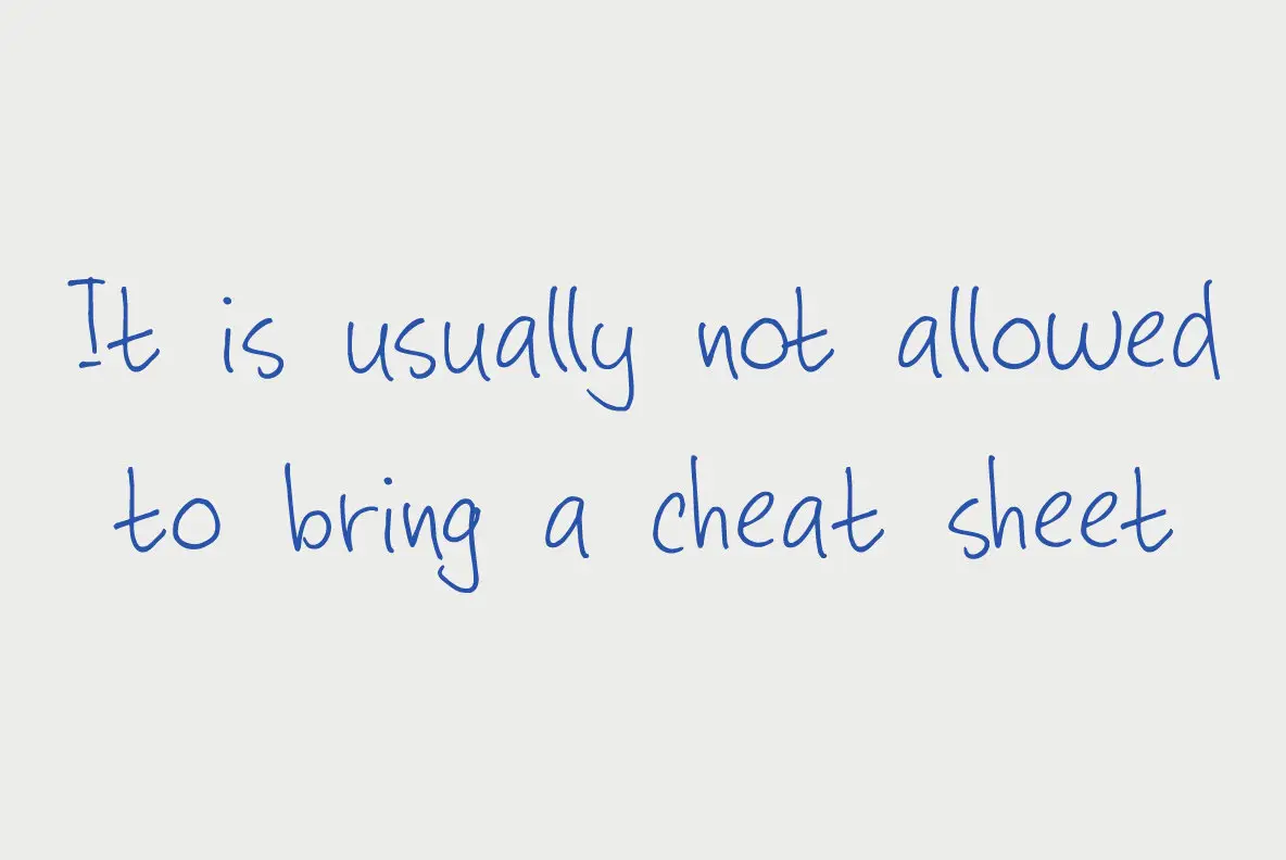 Cheat Sheet Font - FontPath