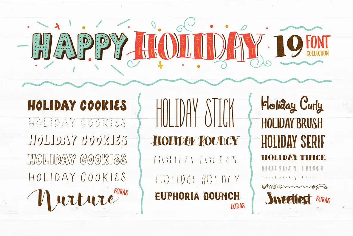 Happy Holiday Font - FontPath