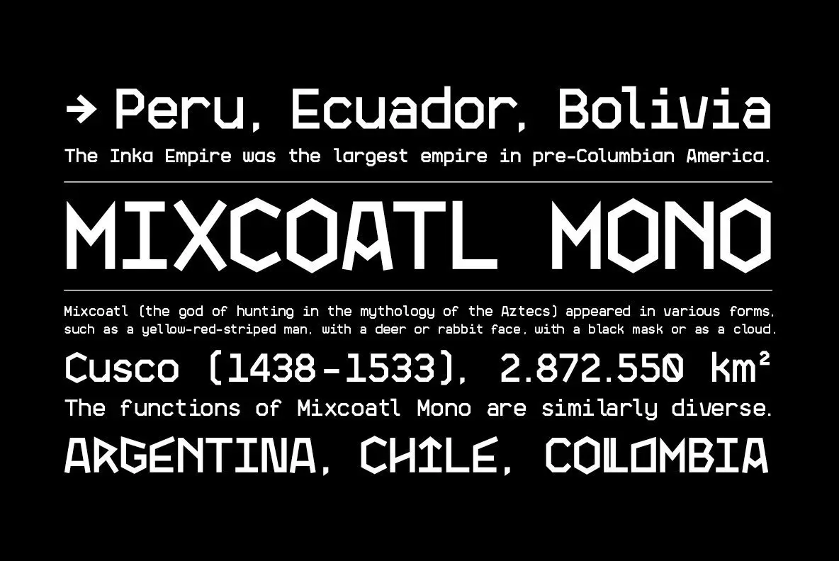 Mixcoatl Mono Font - YouWorkForThem