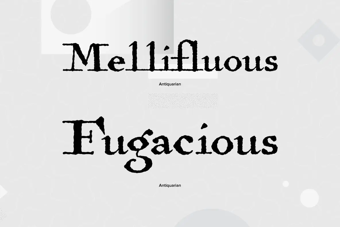 Antiquarian Font - YouWorkForThem