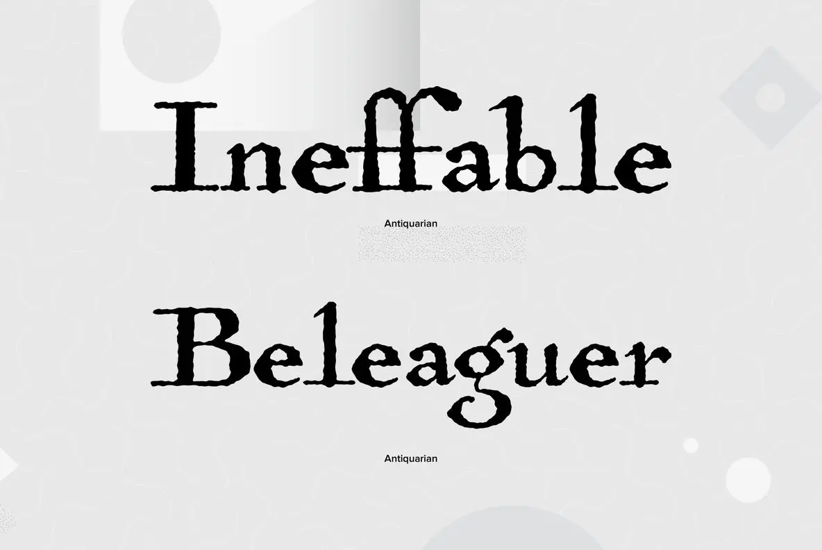 Antiquarian Font - YouWorkForThem