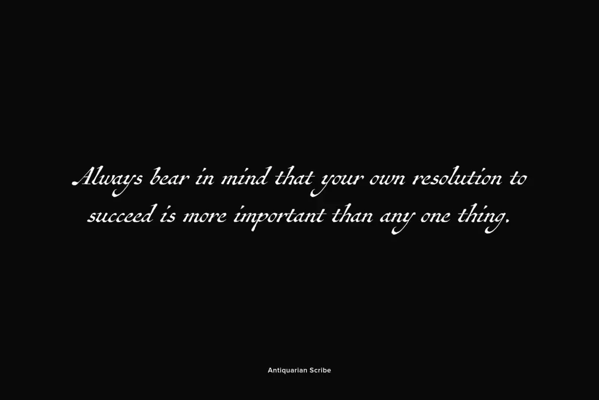 Antiquarian Scribe Font - YouWorkForThem