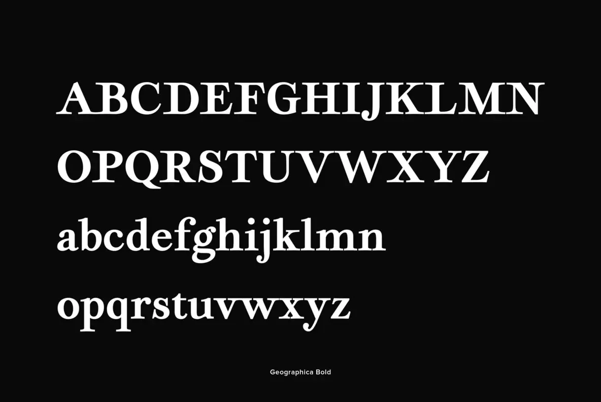 Geographica Font - YouWorkForThem