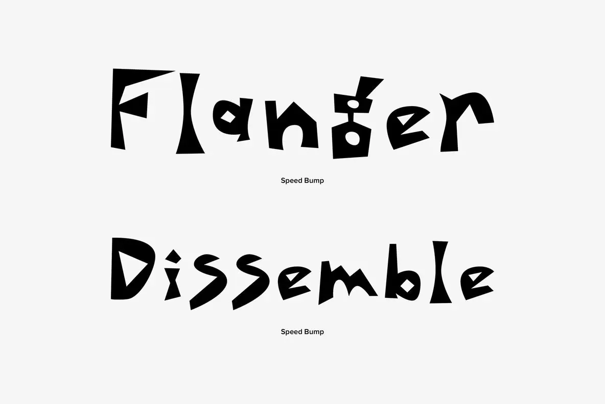 Speed Bump Font - FontPath