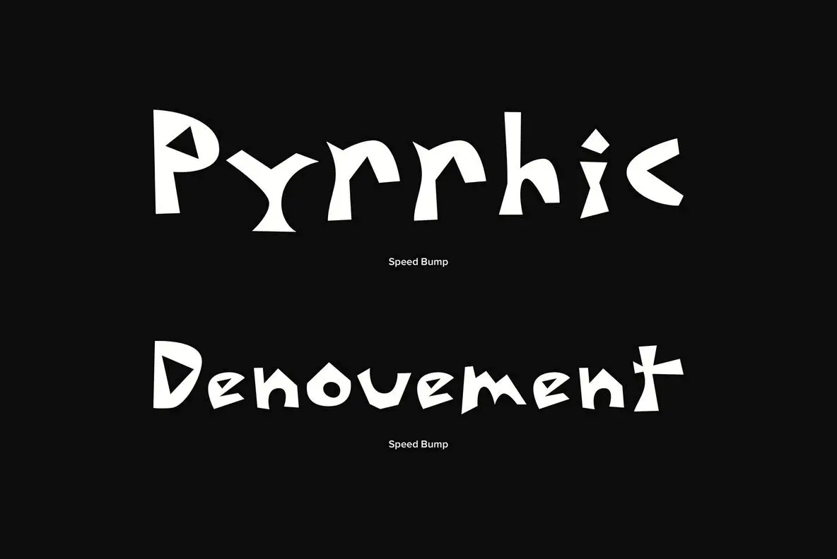 Speed Bump Font - FontPath