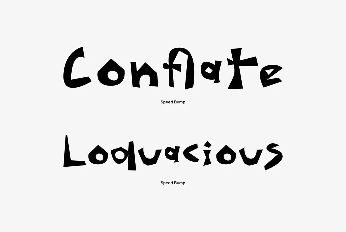 Speed Bump Font - FontPath