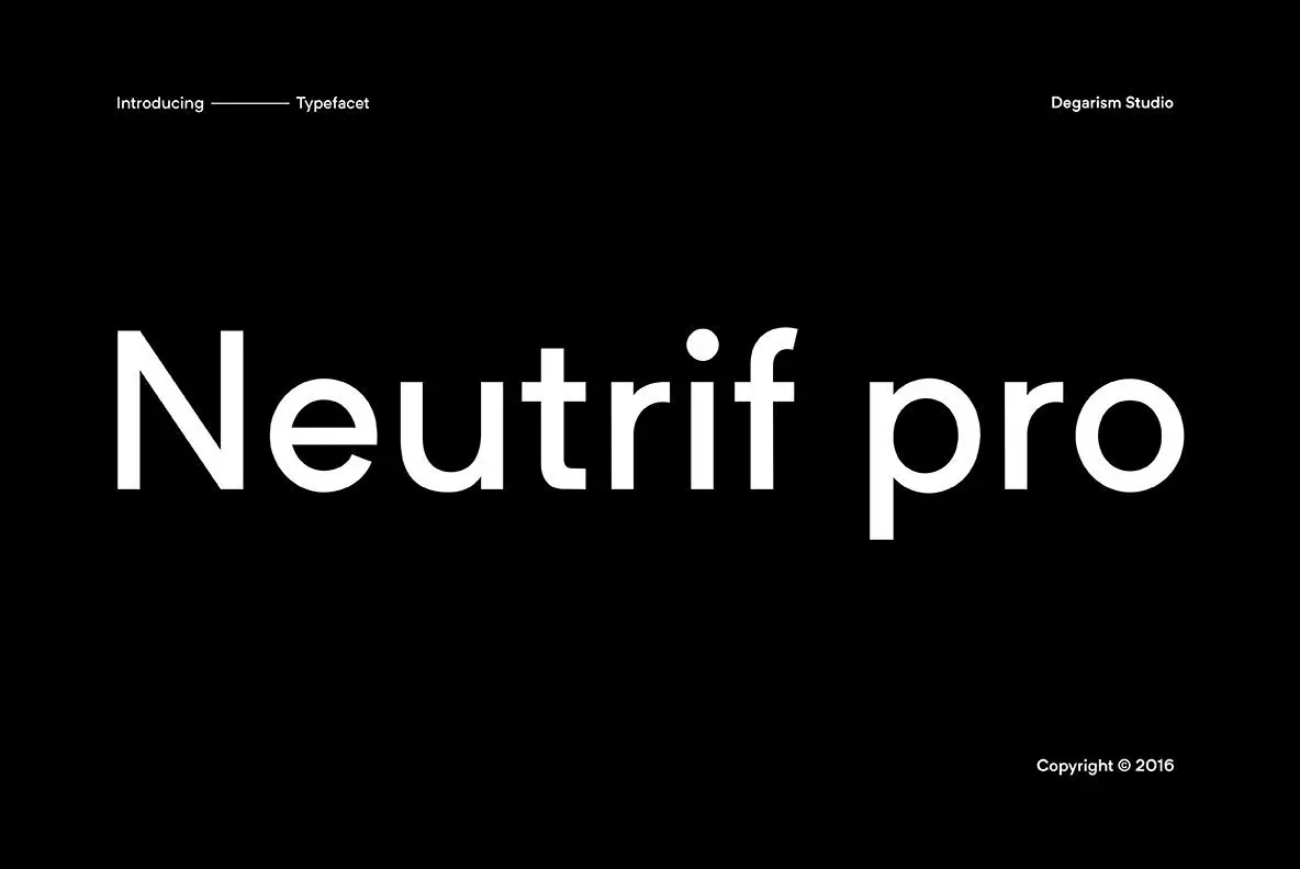 Neutrif Pro Font - FontPath