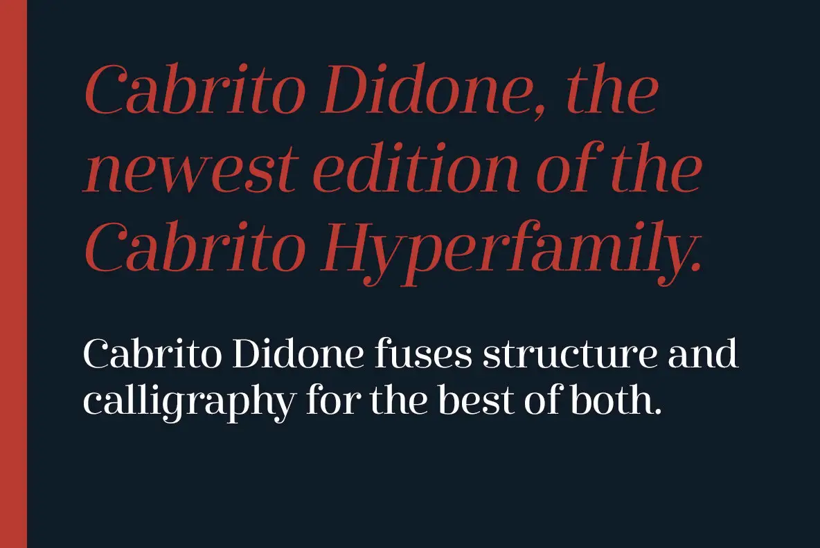 Cabrito Didone Font - FontPath