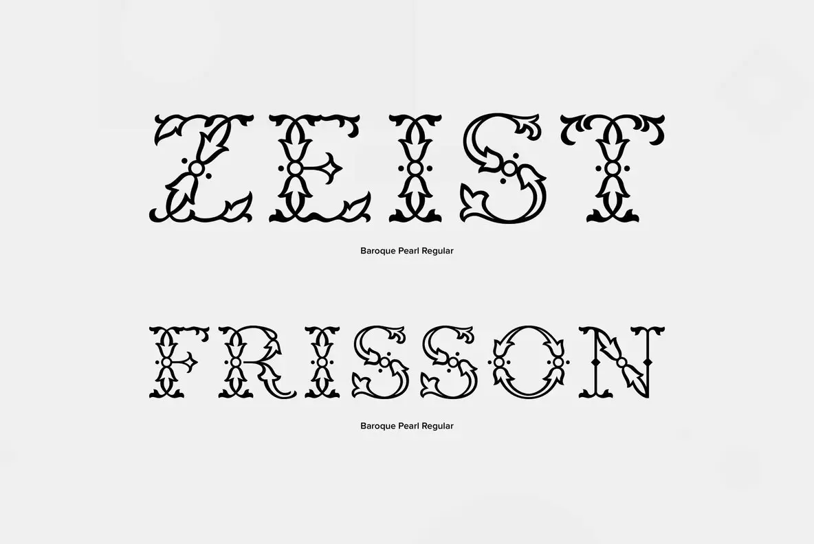 Baroque Pearl Font - FontPath