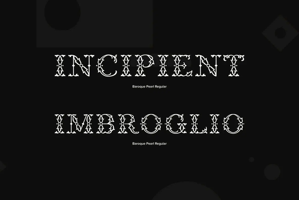 Baroque Pearl Font - FontPath