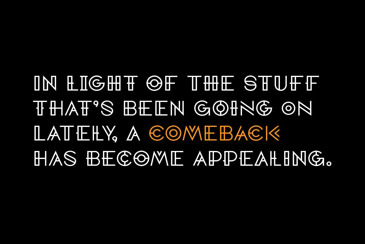 The Comeback Font Font - FontPath