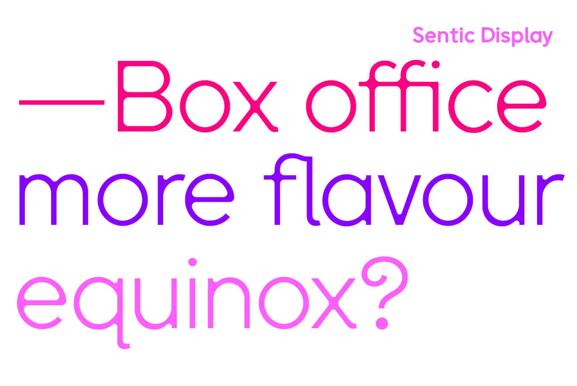 Sentic Font - YouWorkForThem