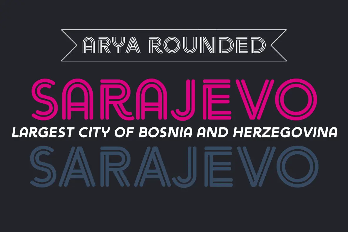 Arya Rounded Font - FontPath