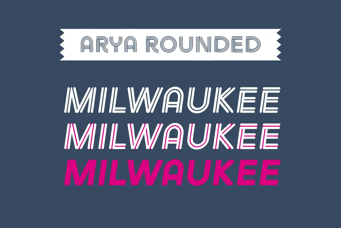 Arya Rounded Font - FontPath