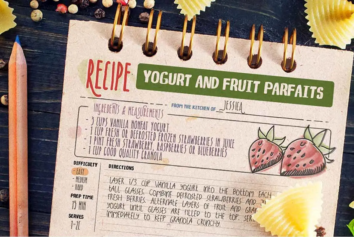 Recipe Daily Font - FontPath