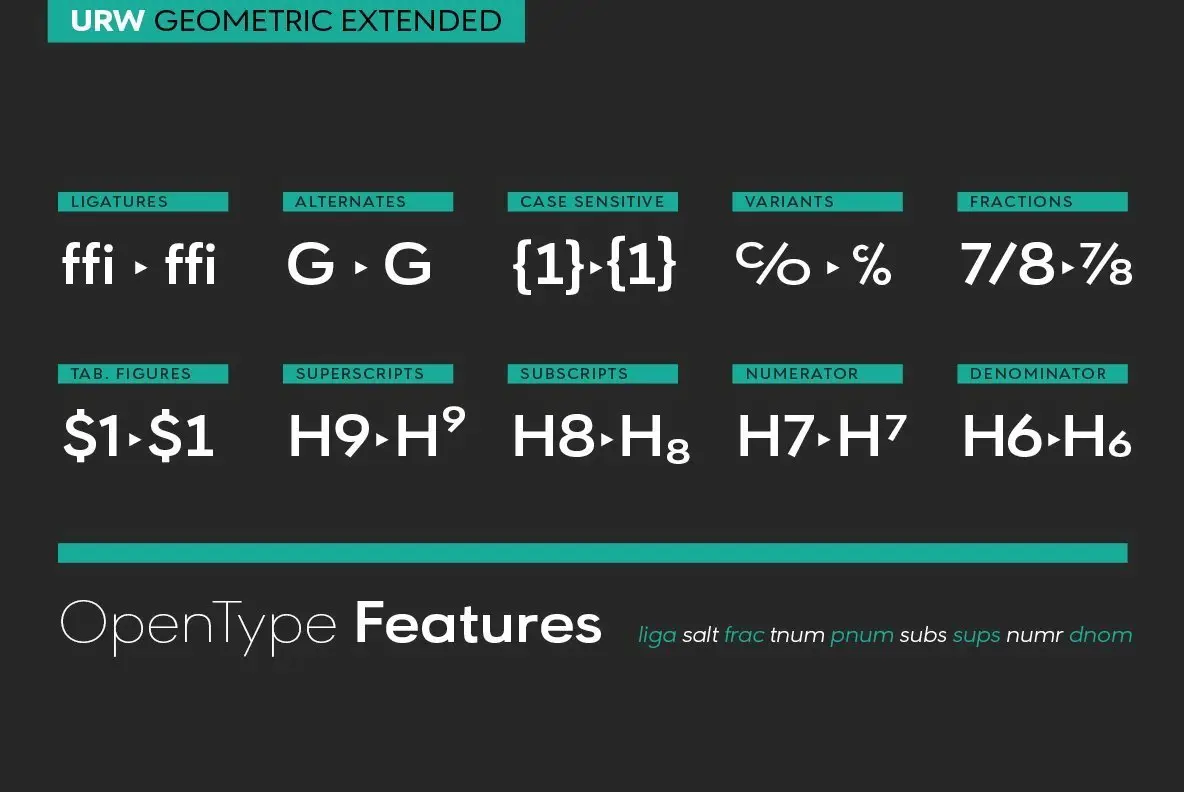 URW Geometric Extended Font - FontPath