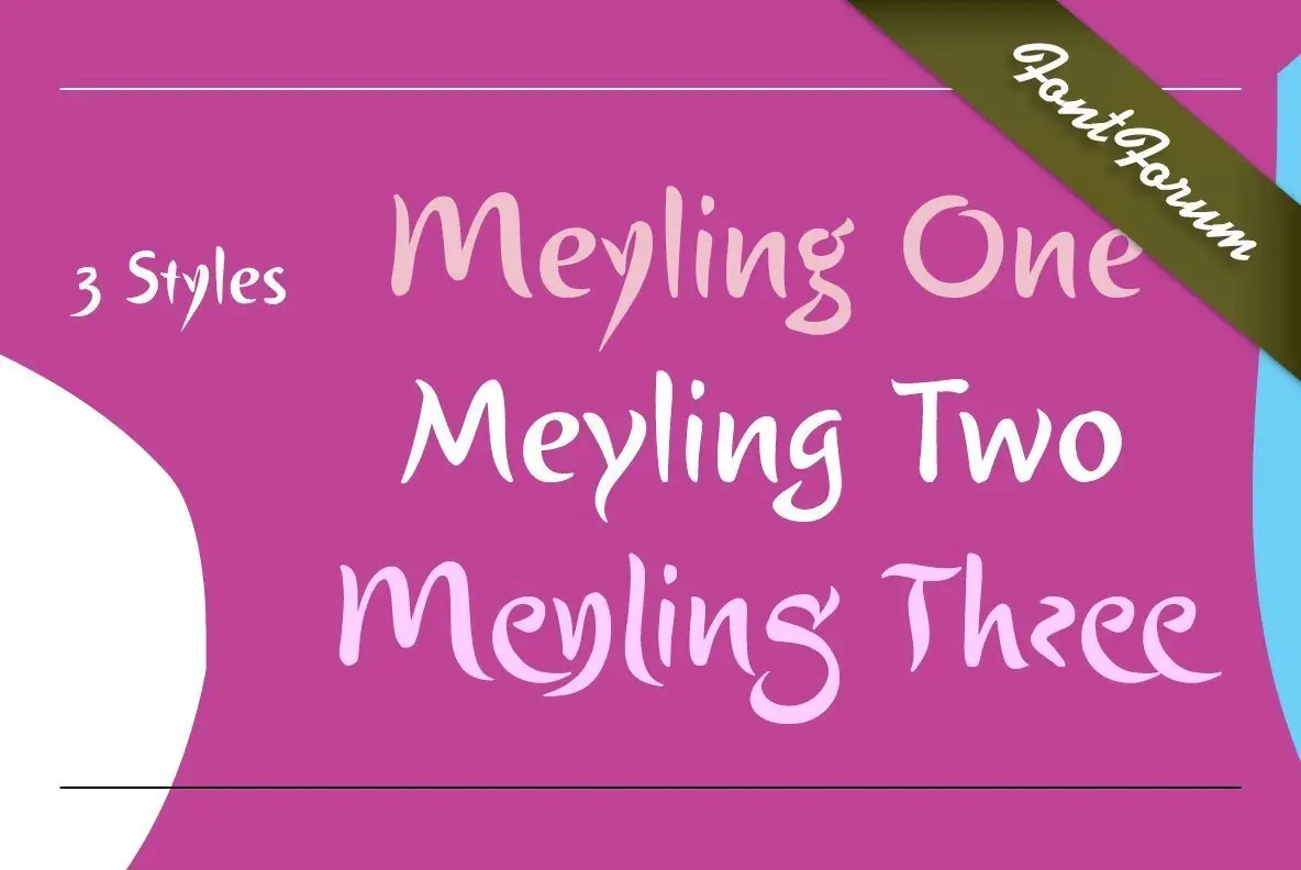 Meyling Font - YouWorkForThem