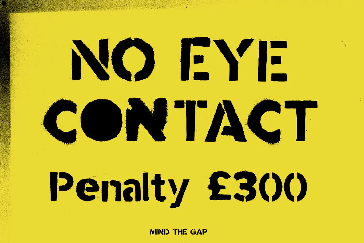 Mind The Gap Font - YouWorkForThem