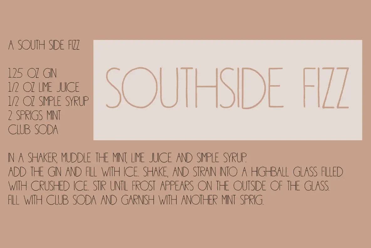 Southside Fizz Font - FontPath