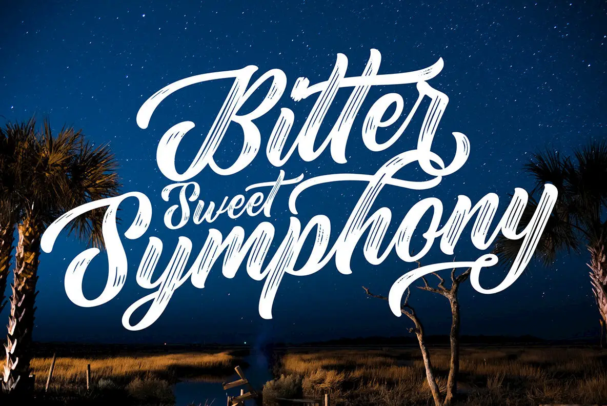 Rustling Trees Font - YouWorkForThem