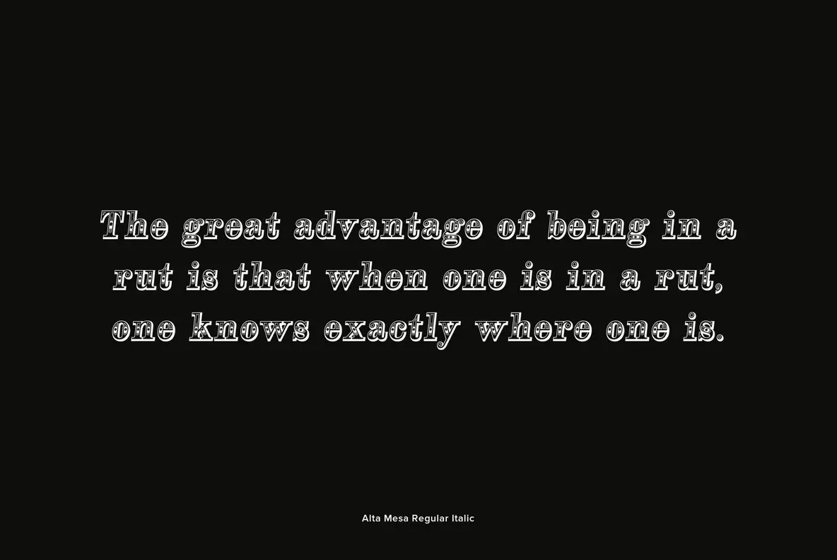 Alta Mesa Font - YouWorkForThem